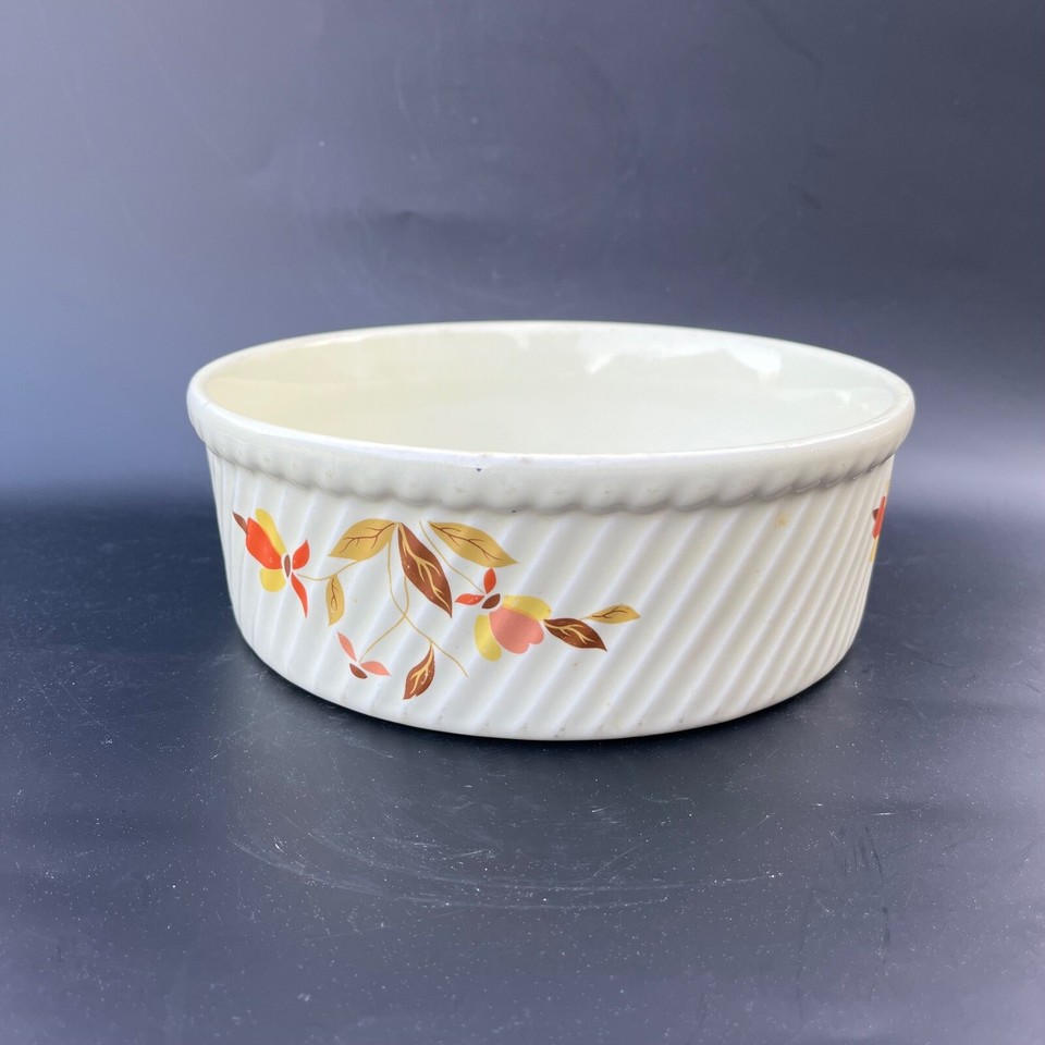 Vintage Hall's Superior Autumn Leaf Pattern 7.5 inch round dish ...