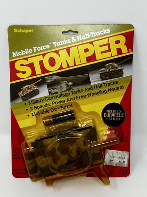 Vintage 1984 Schaper Stomper Mobile Force Camouflage Tank #724 *RARE ...