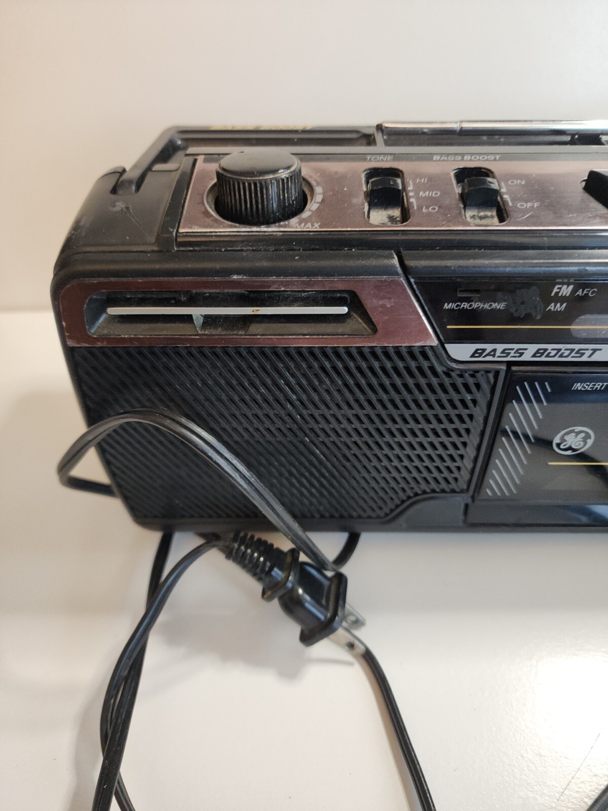 GE Bass Boost Boombox AM/FM Stereo Radio Cassette Model 3-5624A Parts ...