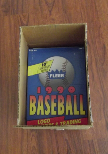 1990 Fleer Factory Sealed Rack Pack Case 3/24 Unsearched | eBay