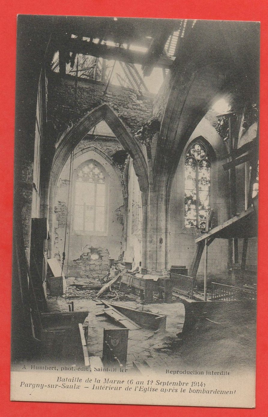 PARGNY SUR SAULX - La Grande Rue 1914 - Intérieur de l'église (J8433 ...