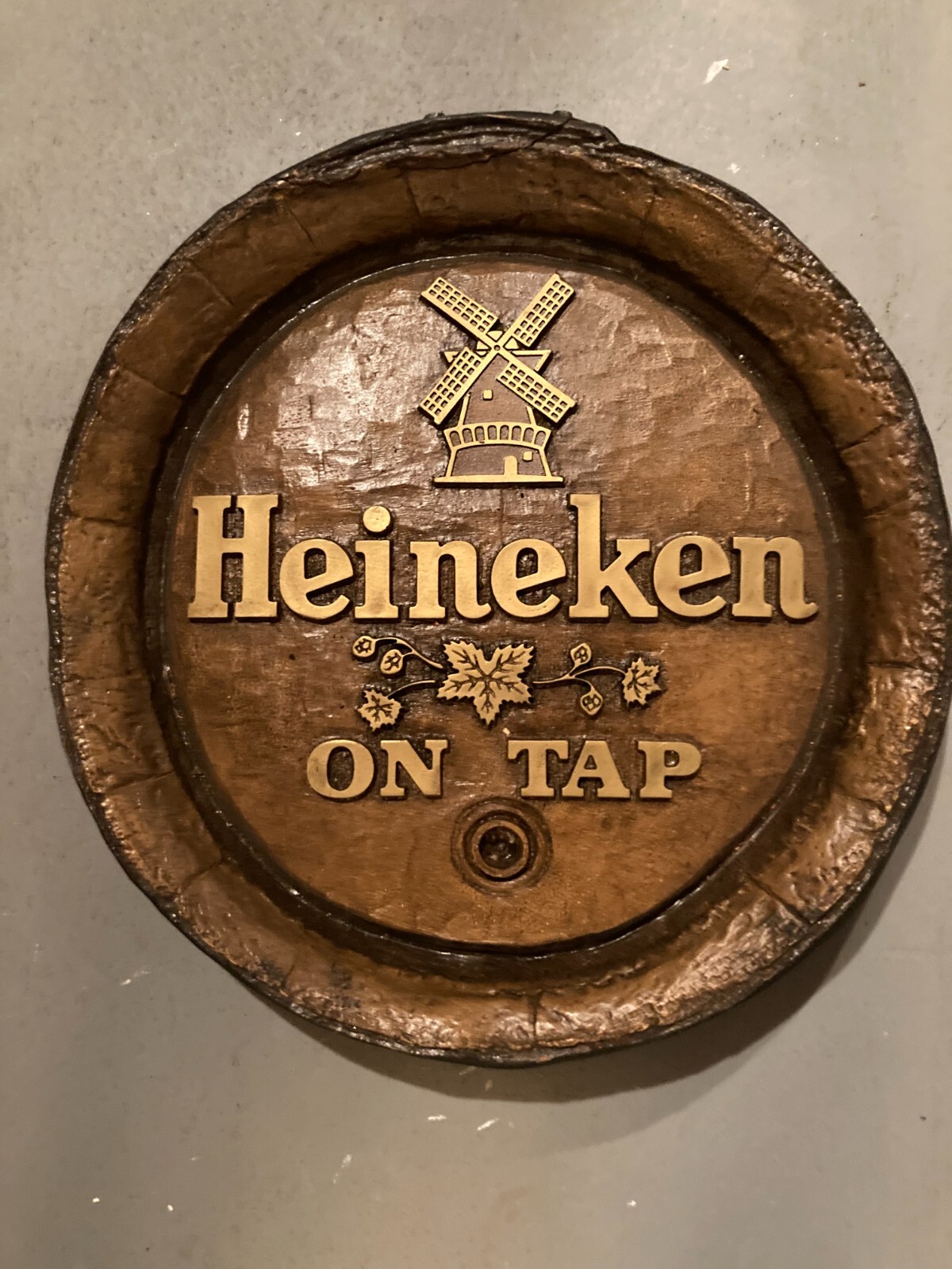 Heineken large on tap cork sign. Never used . Circa 1990's | eBay