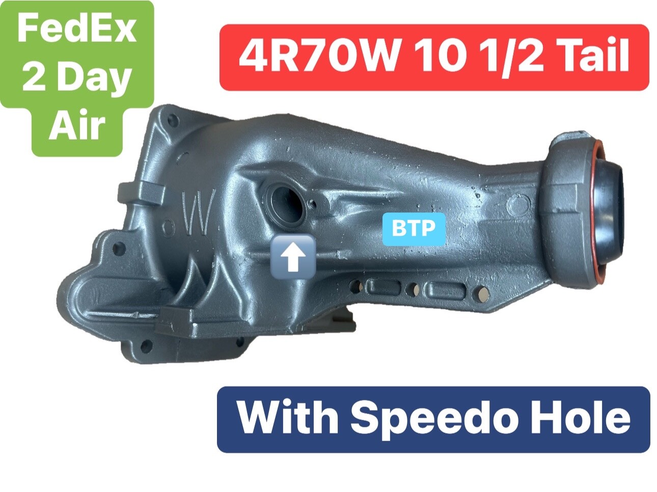 4R70W Speedo Hole Extension Tail Housing 2WD RF-F3LP-7A040-AA 10-1/2 W ...