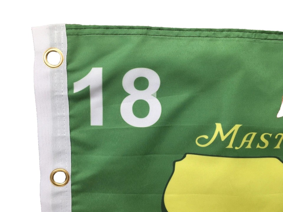 1994 Masters Emerald Green Flag Tiger Woods AUGUSTA NATIONAL GOLF CLUB ...