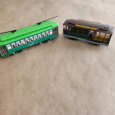 2- HO Scale Trolleys for the Kids, Non-Powered Ex Condition | eBay