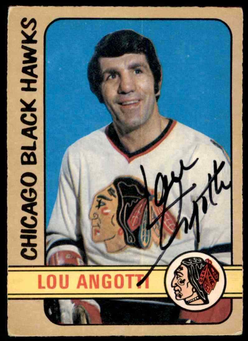 1972-73 O-Pee-Chee Signed Autographed Card #243 Lou Angotti | eBay