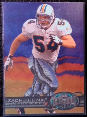 1997 Metal Universe Football Card #20 Zach Thomas Miami Dolphins | eBay