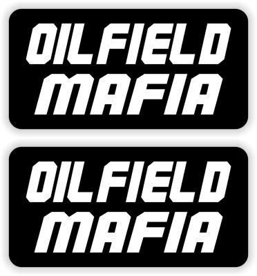 OILFIELD MAFIA Hard Hat Stickers | Funny Construction Oil Field Decals ...