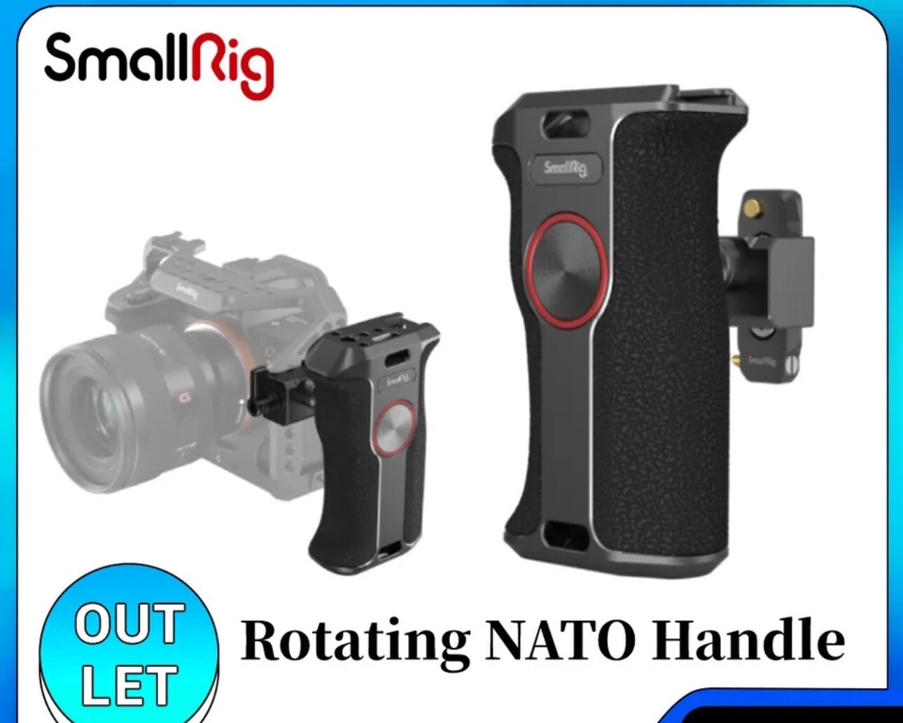 SmallRig+Push-Button+Rotating+NATO+Handle+Left+Side+w%2F+Built-in+NATO ...