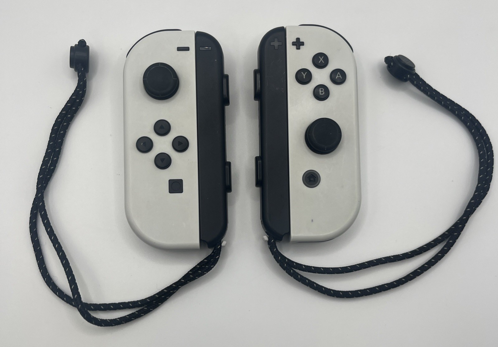 Pair Of OEM White Joy-Cons For Nintendo Switch OLED— With Straps — | eBay