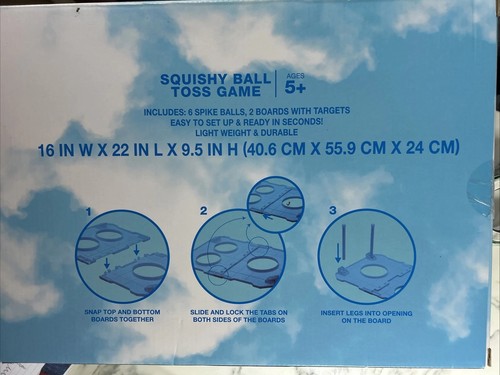 bring on the SUN Squishy Ball Toss Game Includes 2 targets & 6 Squishy ...