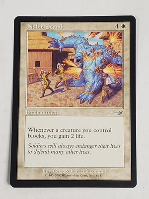 MTG Noble Stand (Nemesis/White/U) - BGM | eBay