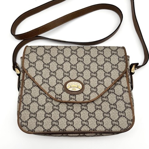 GUCCI Plus GG Supreme Shoulder Bag Powder Blowing Small From Japan ...