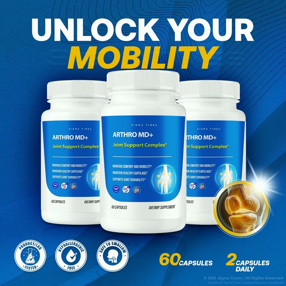 Arthro MD+ Pills, ArthroMD Advanced Joint Support for Mobility 60ct | eBay