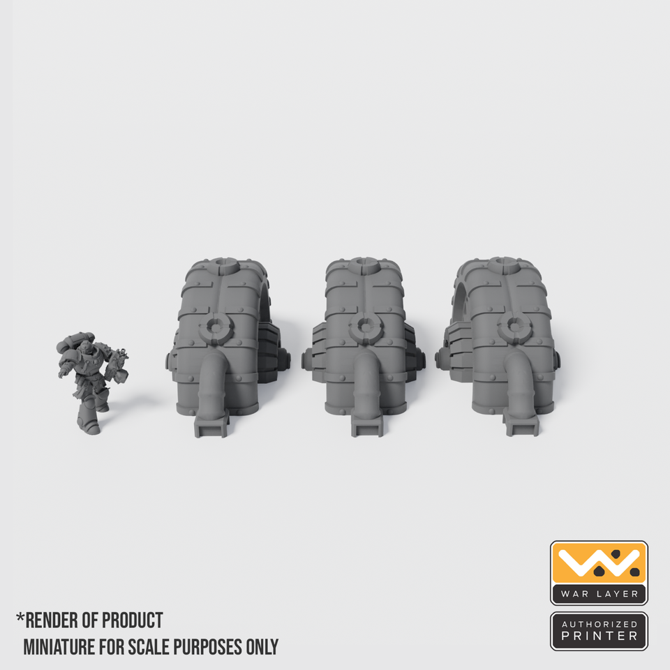 Shield Generators (3 pcs) Scatter Terrain Set for Warhammer 40k, Age Of ...