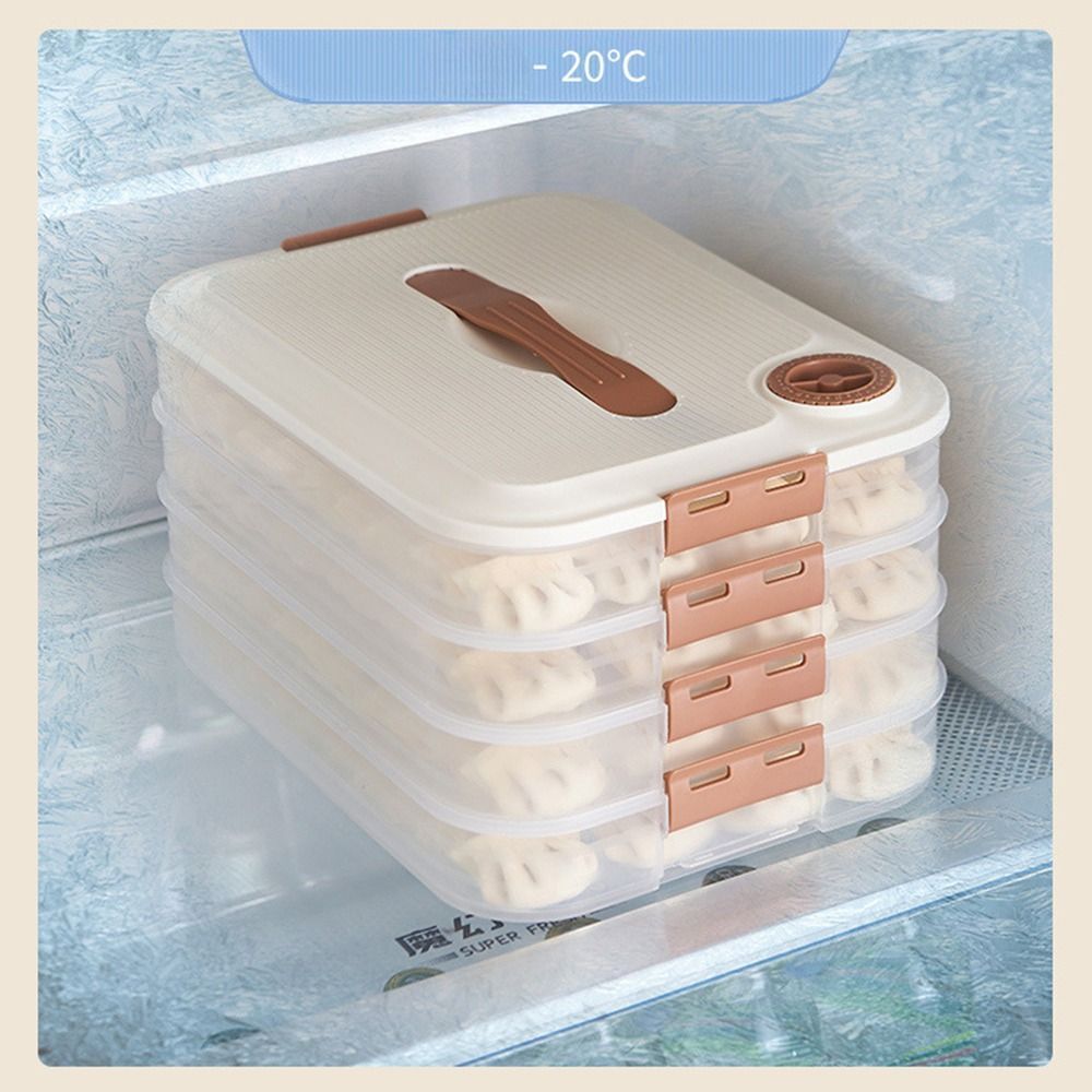 1Pcs Multi-Layer Food Storage Box 1/2/3/4 Layers Refrigerator Container ...