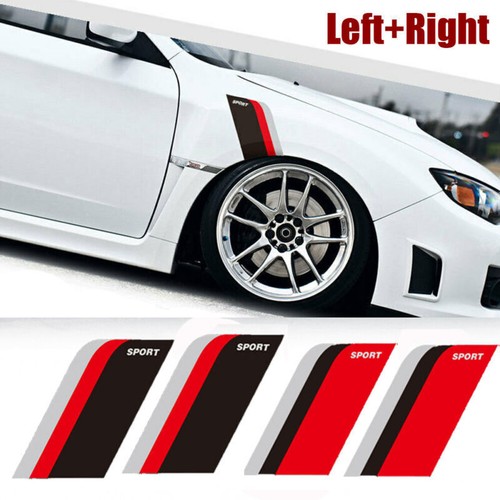 2PCS SPORT Car Side Door Fender Racing Sticker Graphic Decal Protector ...