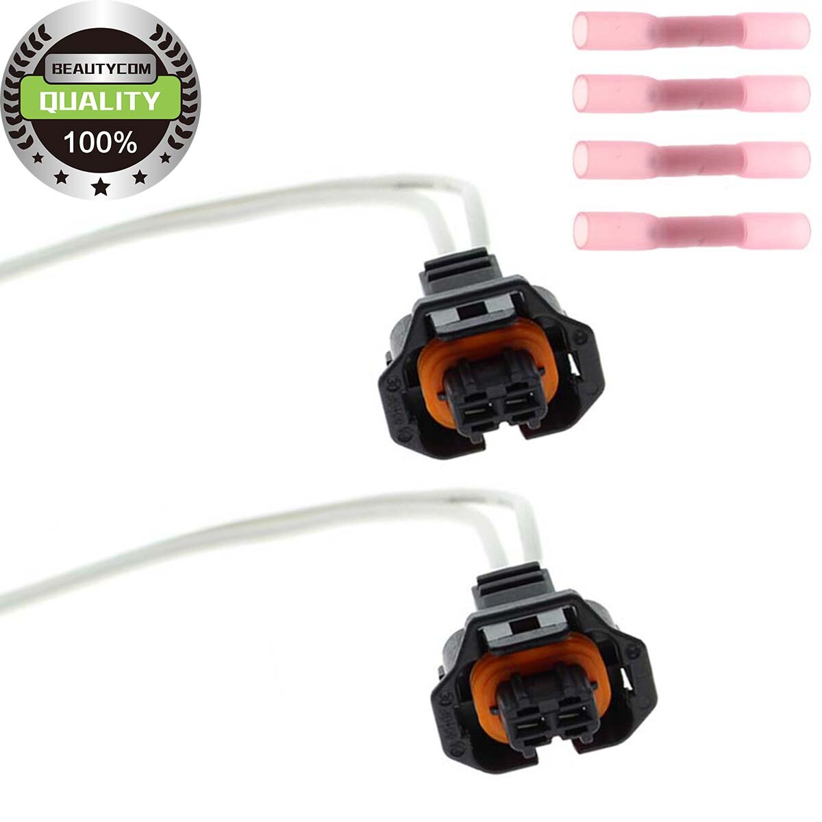 2PCS CONNECTOR PLUGS FOR LLY LBZ LMM DURAMAX 6.6L FUEL INJECTOR REBUILD ...