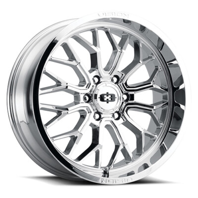 1 New 22x10 Vision 402 Riot Chrome 8x170 ET-19 Wheel Rim | eBay
