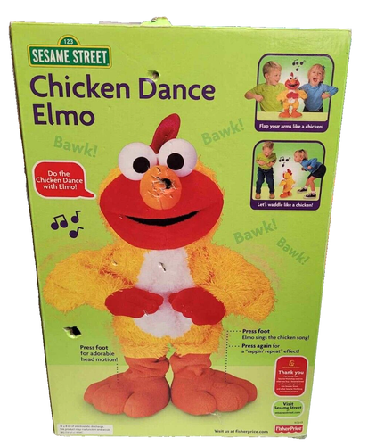 2001 Sesame Street Vintage Chicken Dance Elmo - Dances & Sings Fisher ...