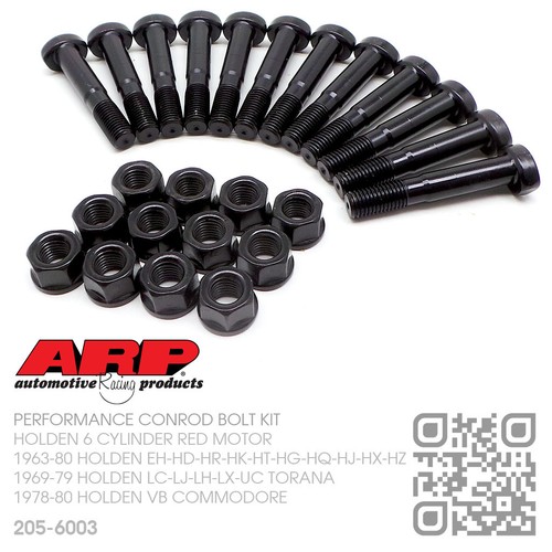 ARP 5/16" CONROD BOLT SET 6 CYL 173 & 202 RED MOTOR [HOLDEN VB ...