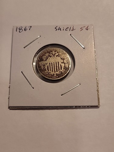 1867 Shield Nickel 5 Cent Piece- No Rays. | eBay