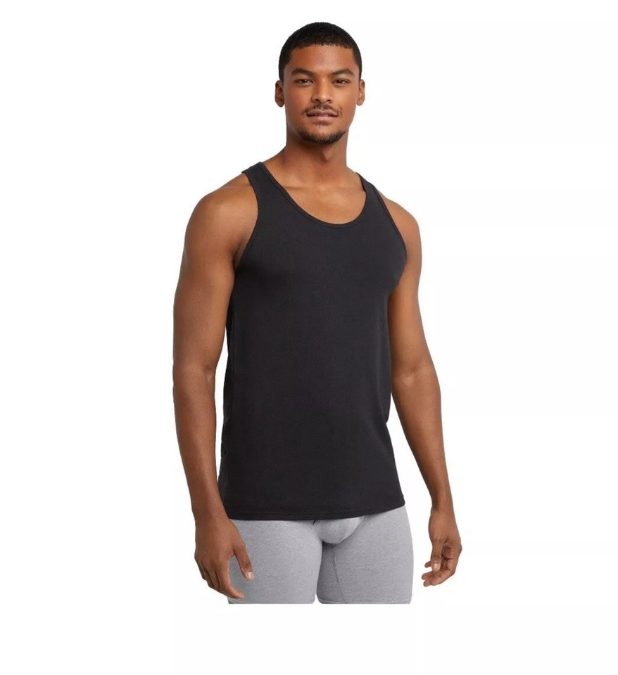 Hanes Originals Men's Stretch Cool/Breathable Tank Top 3-Pack Large ...