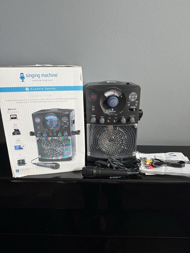 Singing Machine Karaoke System - LED Disco Lights Bluetooth Microphone ...