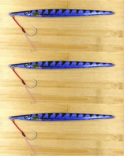 (3) Savage Gear 12" Sinking 12 Oz Needle Jig Jigs Purple And Black ...