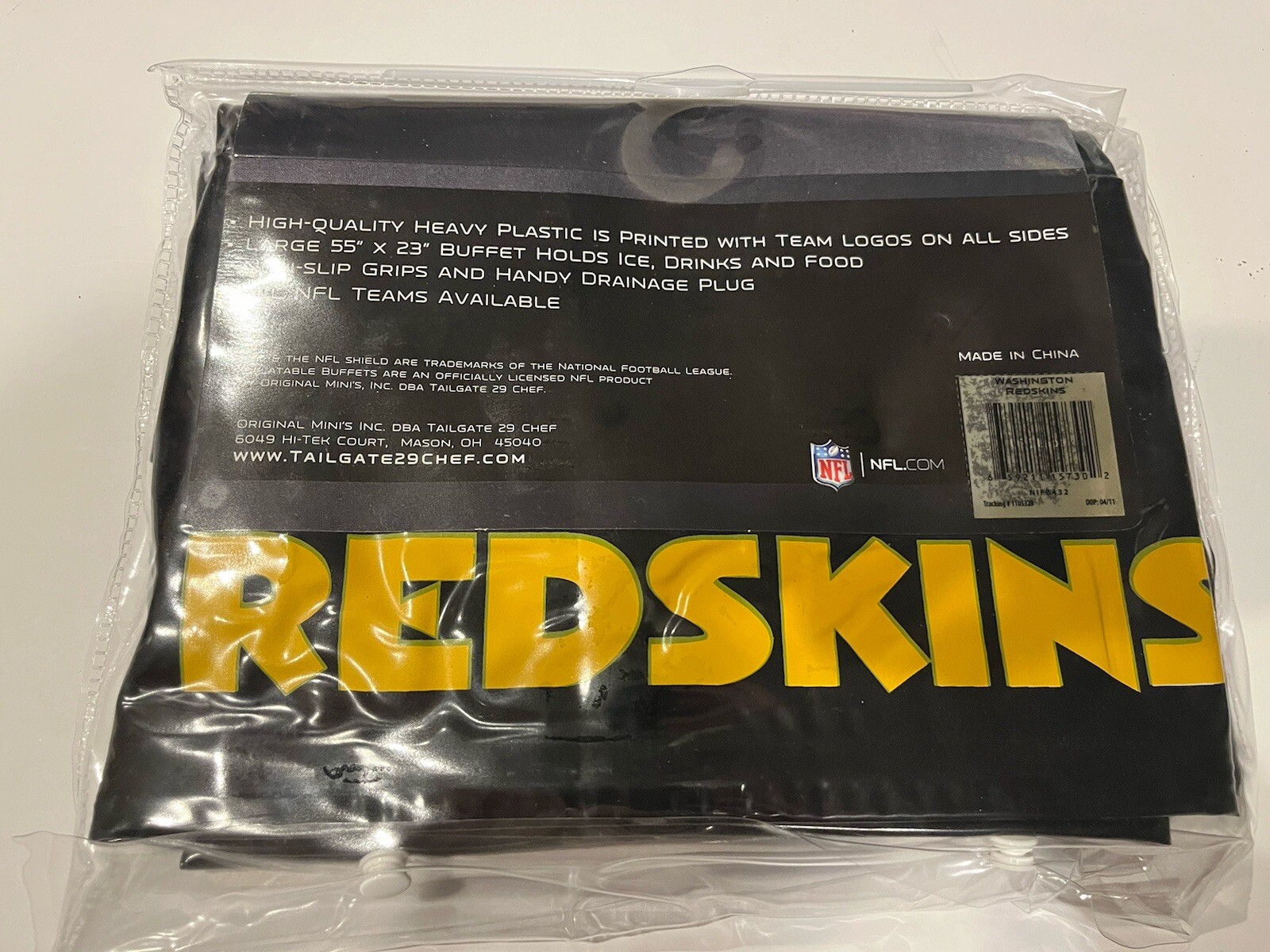 NFL Washington Redskins Commanders Tailgate 55" x 23" Inflatable Party ...