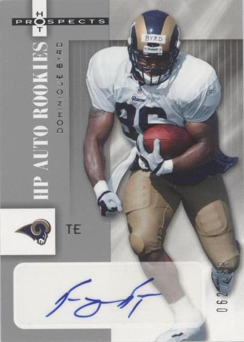 2006 Fleer Hot Prospects - HP Auto Rookies Dominique Byrd #168 /299 (AU ...