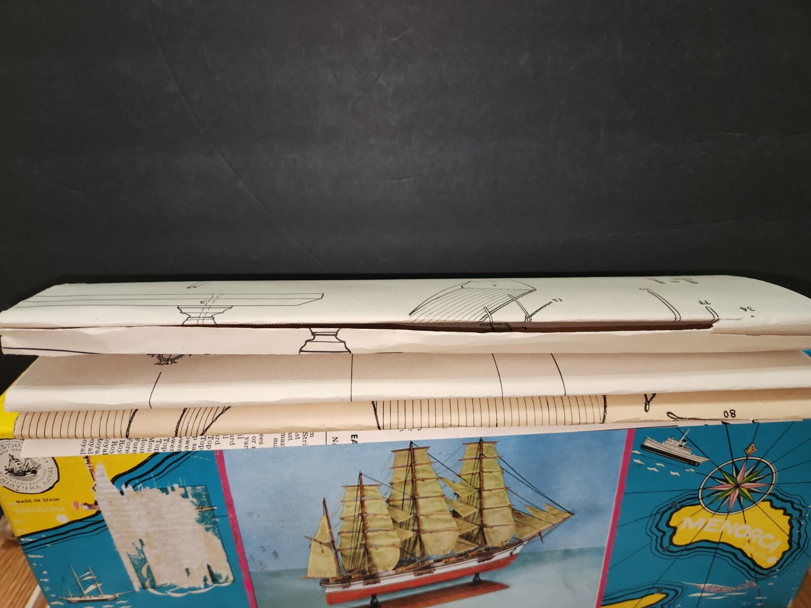 Vintage Constructo Clipper Great Republic U-601 Wooden Ship Model Kit ...