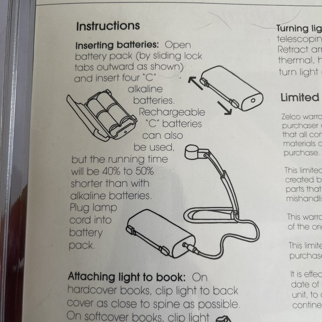 Zelco Itty Bitty Book Light Volume 2 Electronics Accessories Uu104553 ...