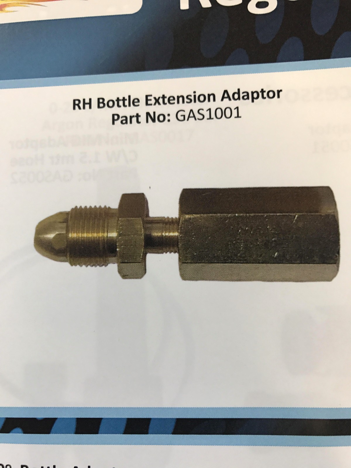 Gas Bottle Extension Straight Argon Argon/Co2 Oxygen Adaptor For ...