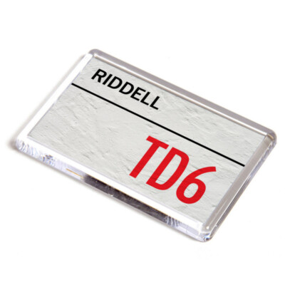 FRIDGE MAGNET - Riddell TD6 - UK Postcode | eBay UK