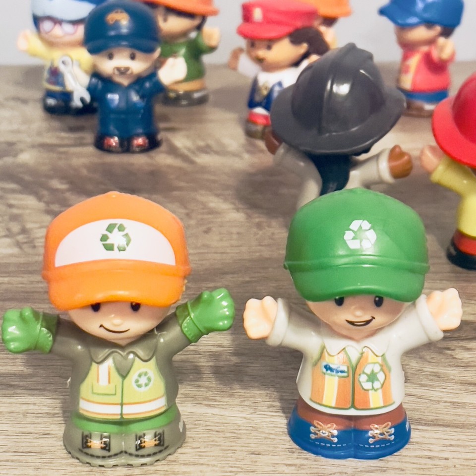 Fisher Price Little People 2" Figure Working Service Industry Lot 10 ...