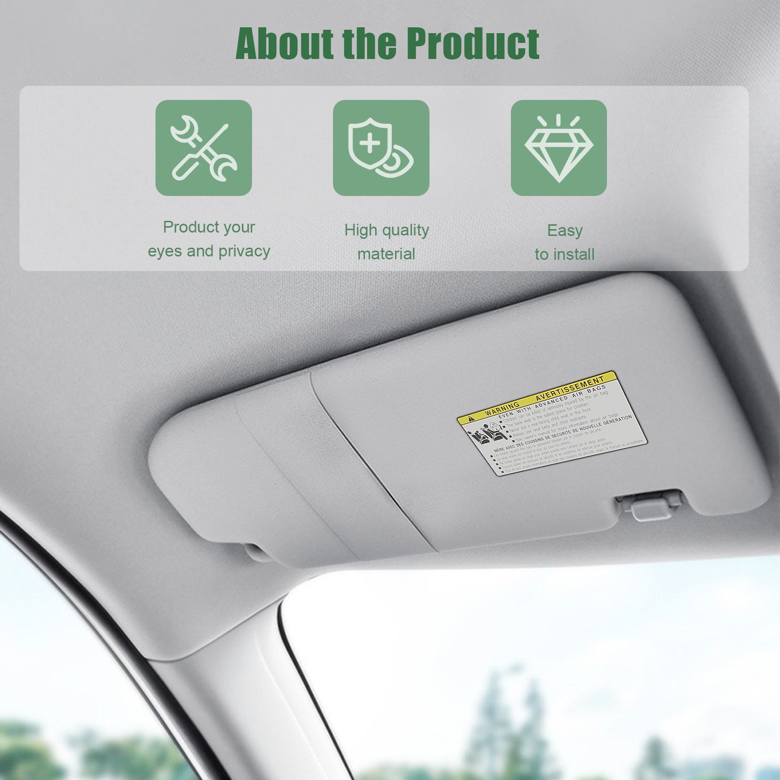 2009-2014 Gray Driver Passenger Sun Visor W/Sunroof Fits Nissan Murano ...