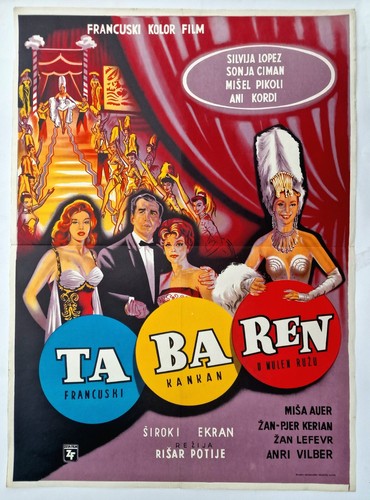 TABARIN FRENCH CAN CAN SYLVIA LOPEZ SONJA ZIEMANN 1958 CORDY YUGO MOVIE ...