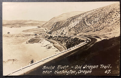 Snake River Old Oregon Trail near Huntington Oregon RPPC 67 | eBay