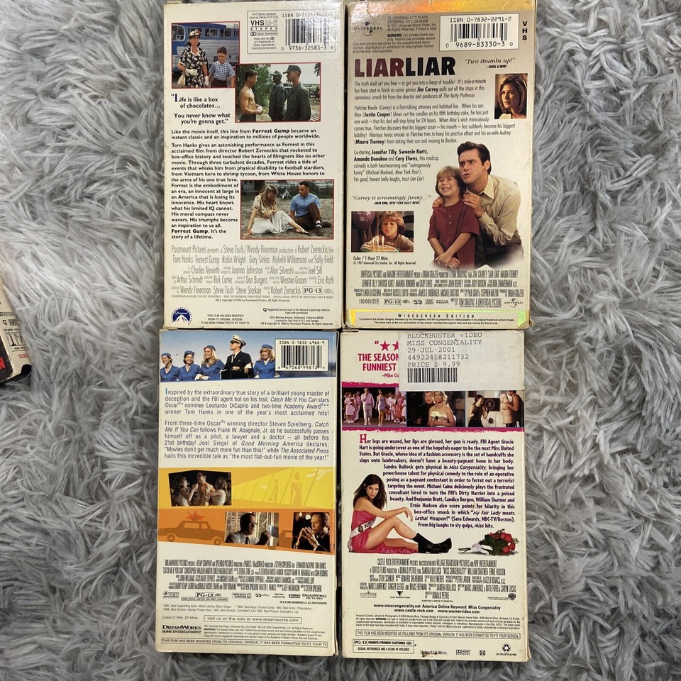 Liar Liar VHS Jim Carrey Miss Congeniality Widescreen Catch Me Forest Gimp Lot 96898333030 | eBay