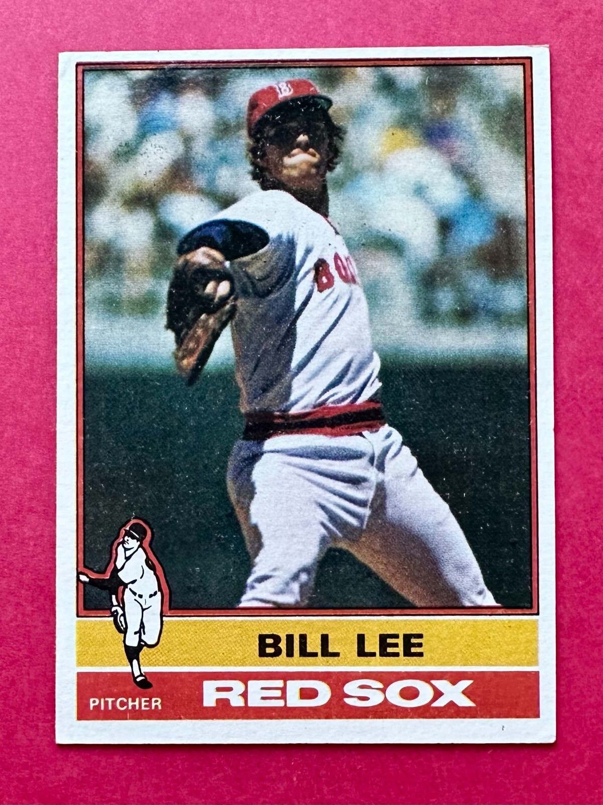 1976 Topps Bill Lee ("Spaceman") #396 Baseball Card Boston Red Sox (All ...