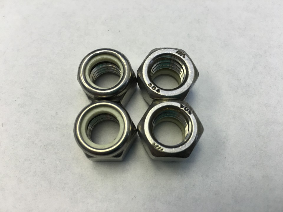 Standard Lock Nuts for Motorcycles Scooters General Hardware (4 pieces ...