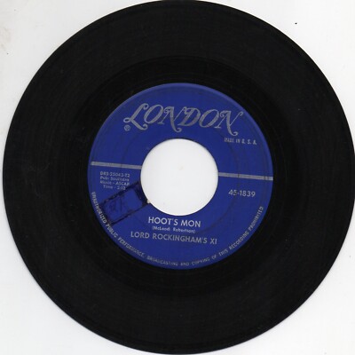 Lord Rockingham's XI Hoot's Mon Blue Train 7" US 1958 Stock Pop Rock ...
