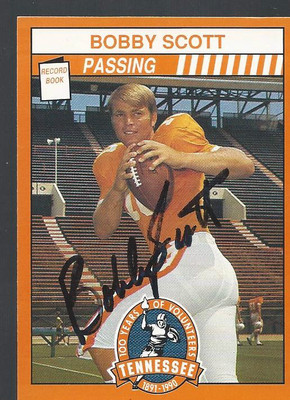Tennessee Volunteers BOBBY SCOTT Signed Card | eBay