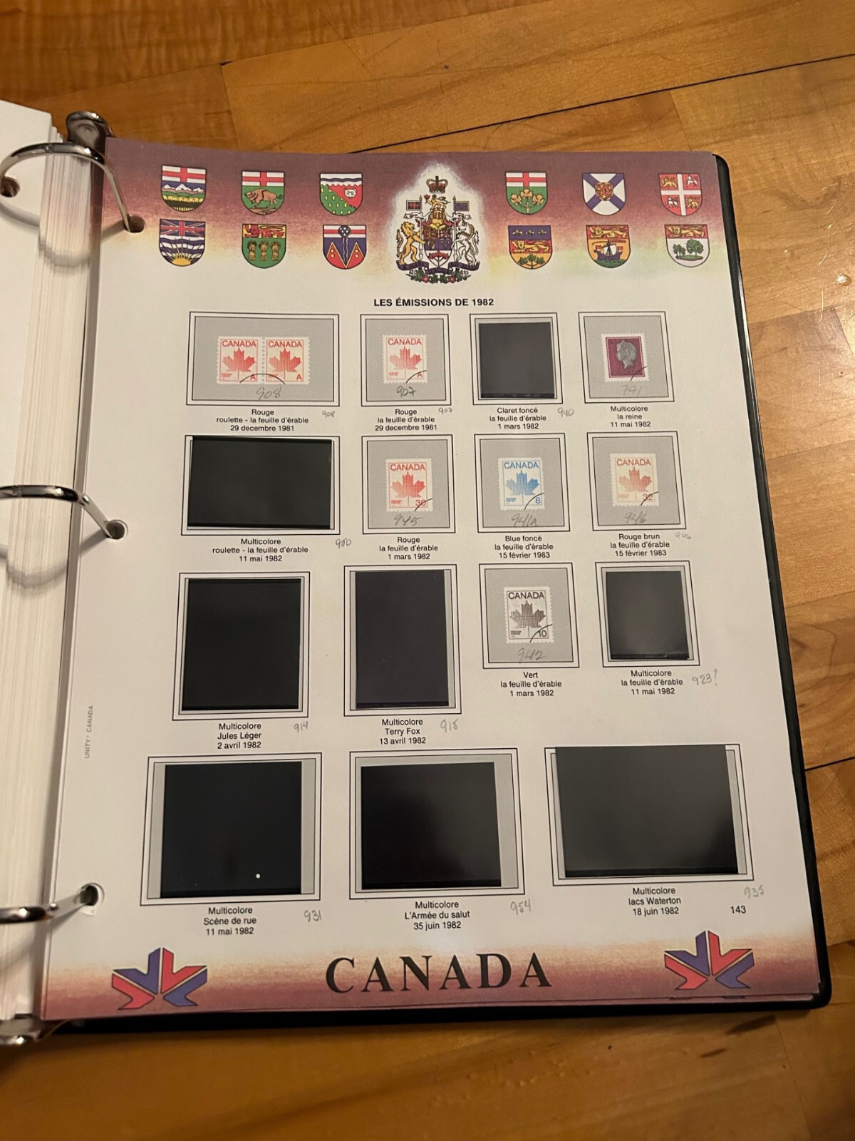 Canada Uni 3 volumes Stamp Album Canada, Part / Hingeless, (1851-2006 ...