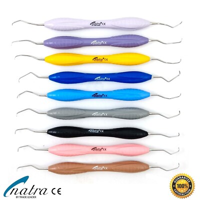 9pcs Set Gracey Instruments Dental Surgical Orthodontic probe Light ...