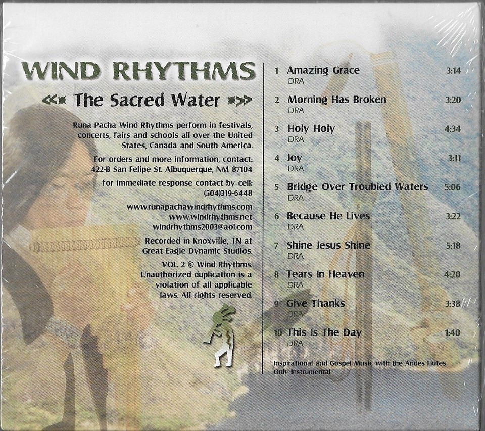 Wind Rhythms The Sacred Water (Cd, 2003) Brand New Sealed! | eBay