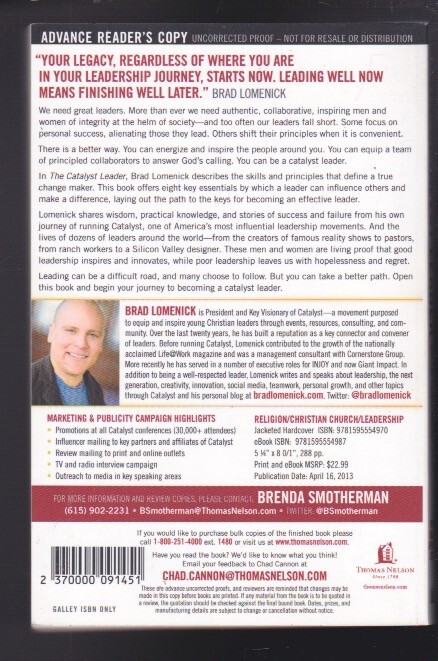 The Catalyst Leader: 8 Essentials for Becoming a Change Maker Advanced ...