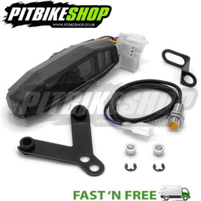 Enduro Motorcycle Complete Digital Speedometer Kit - MPH & KMH With ...