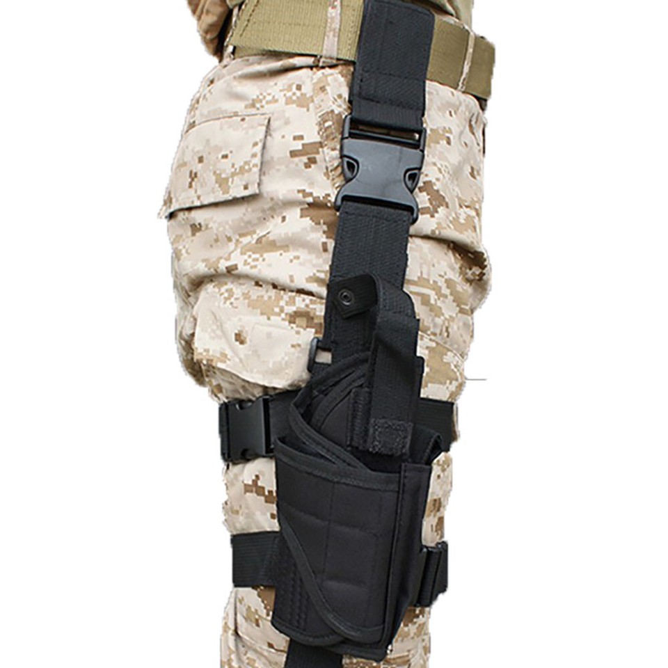 Tactical Adjustable Right Drop Leg Holster Pistol Gun Thigh Holster ...